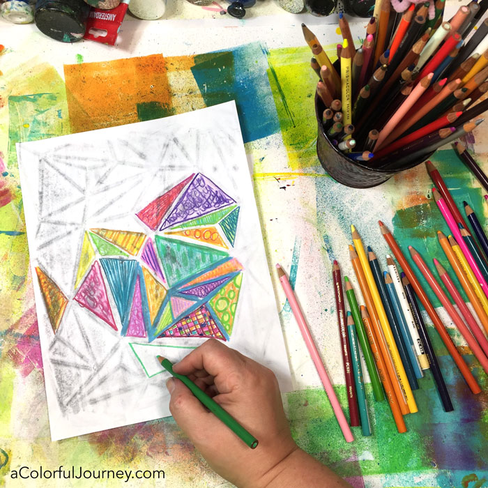 How to Make Your Own Coloring Page with Graphite Putty and a Stencil